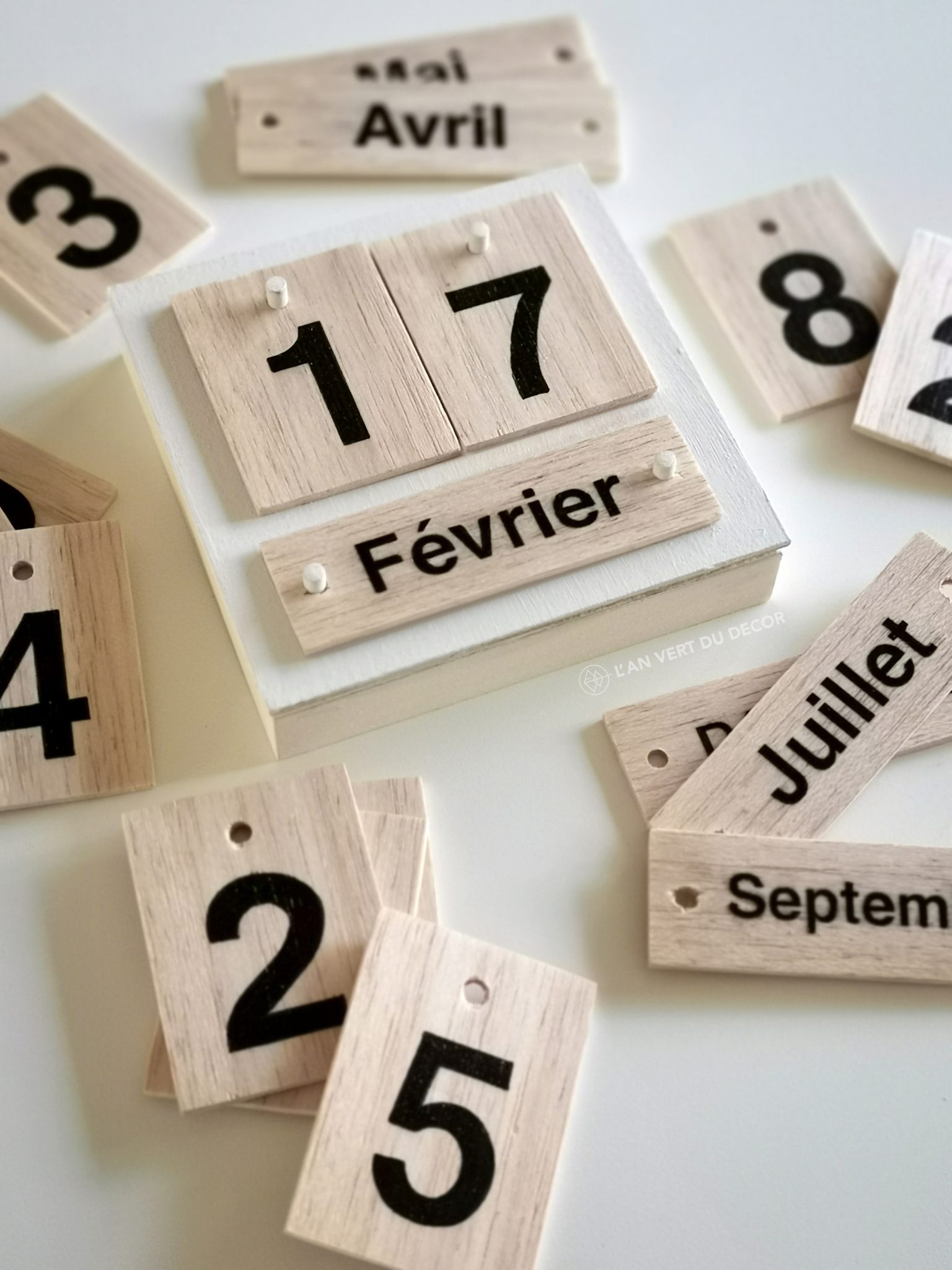 DIY - Calendrier perpétuel - L'An Vert du Décor